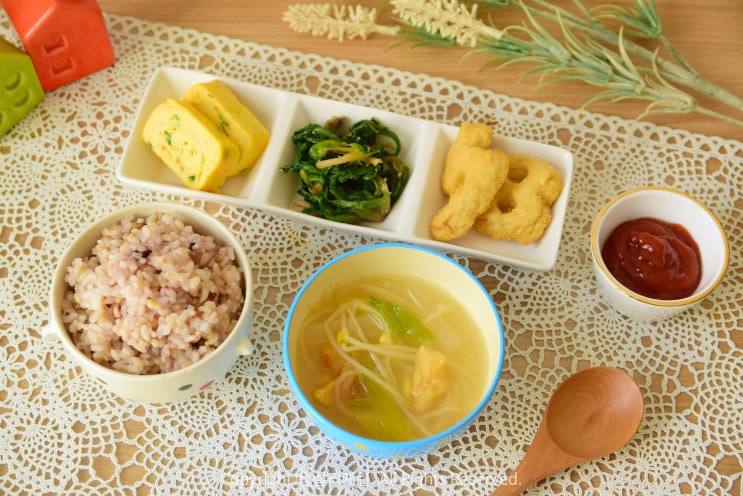 아이반찬 푸디버디 치킨너겟 냉동볶음밥으로 준비 어린이반찬 네이버 블로그