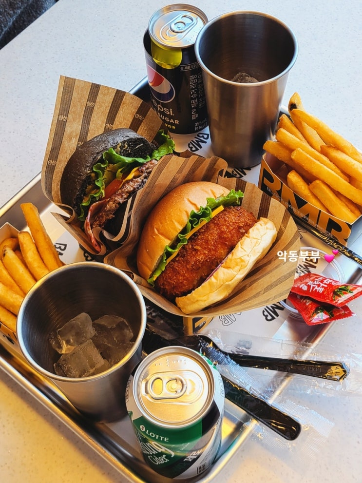 범계역맛집 신상 수제버거 블랙마스터버거 롯데백화점 평촌점 네이버 블로그