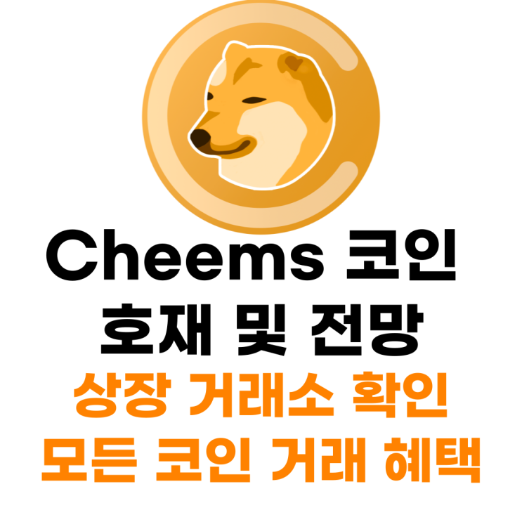 Cheems 코인 상장 거래소 사는 법 총정리 : 네이버 블로그