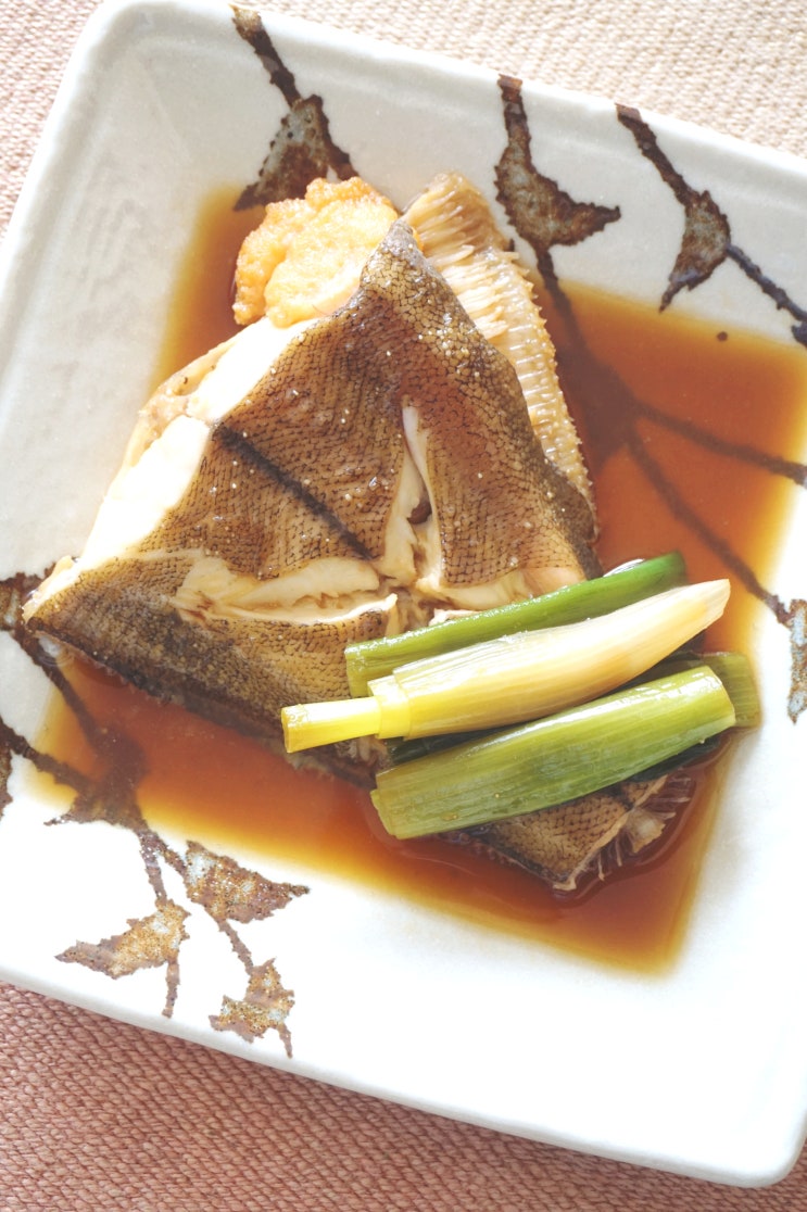 가자미조림 레시피 일본 가정식 대파 가자미 찜 가자미 손질 요리 : 네이버 블로그