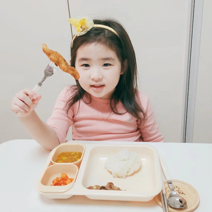 봄맞이한상 어린이반찬 하림 용가리떡갈비 용가리돈까스 네이버 블로그