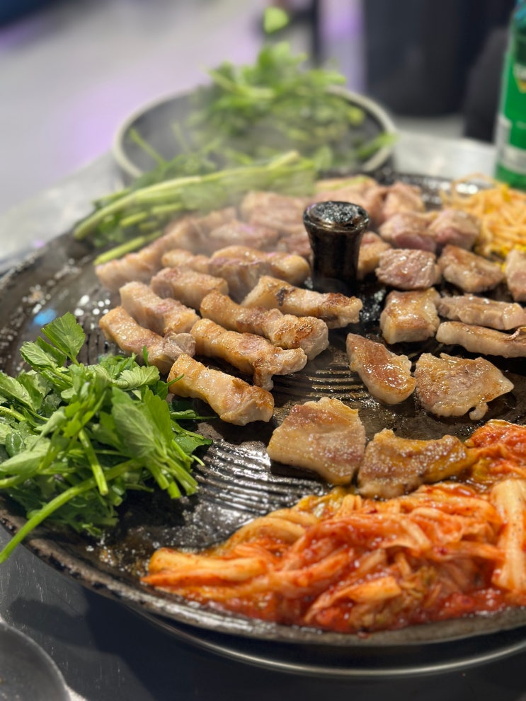인천 용현동 토지금고 미나리 삼겹살 맛집 비바 솥뚜껑 용현점 네이버 블로그