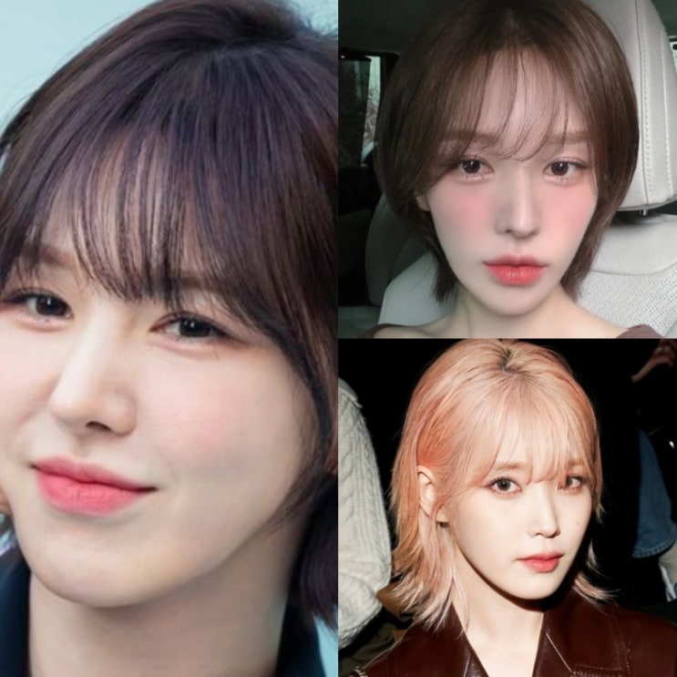 짧은 레이어드 단발 머리 레이어드컷 허쉬컷 아이유단발 웬디숏컷 : 네이버 블로그