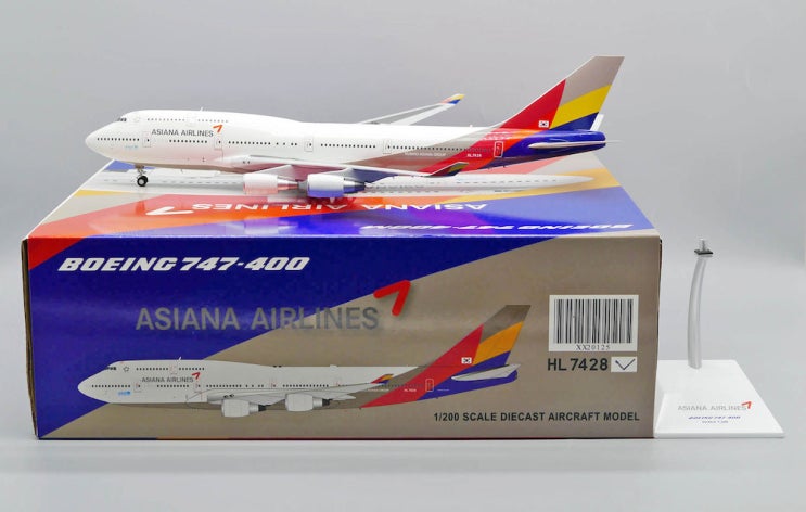 inflight 200 프리오더, jc wings 밀리터리, 1:200 jc wings 아시아나 B747-400 HL7428 ...