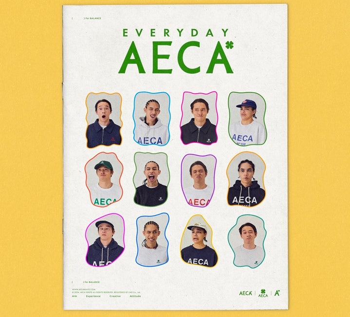 남자 봄 옷 니트, 맨투맨 코디에 스타일리시함을 더해줄 스트릿 캐쥬얼 브랜드 '에이카화이트 (AECA)' SS24 바시티 자켓 ...