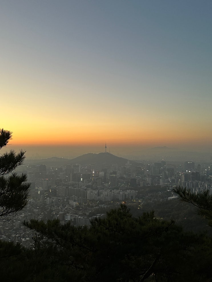 인왕산 초보 등산 코스 인왕산 일출 등산윤동주 문학관 출발인왕산 초소책방 네이버 블로그