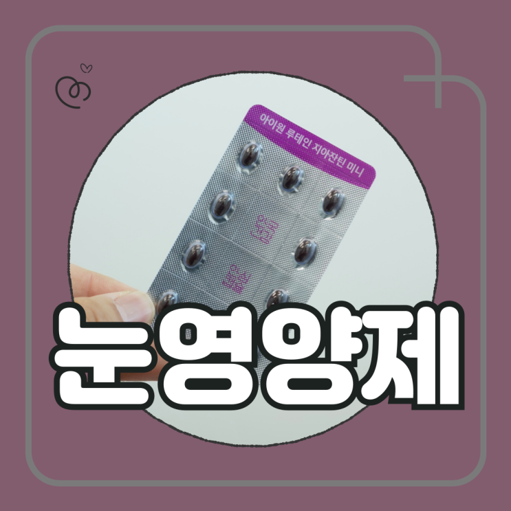 눈건강 영양제 추천 노안 눈영양제 루테인 지아잔틴 효과 네이버 블로그