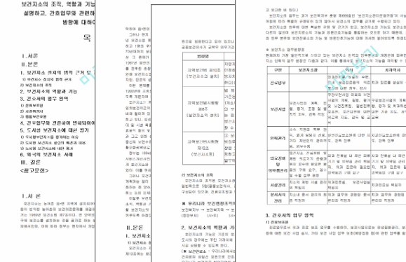 보건지소의 조직 역할과 기능 간호사의 업무영역에 대하여 설명하고 간호업무와 관련하여 변화되어야 할 보건소지의방향에 대하여