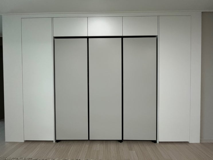 양평 싱크대공장 양평 이지움리버뷰 아파트 기존 냉장고장 철거 후 비스포크 키친핏 냉장고장으로 리폼 네이버 블로그