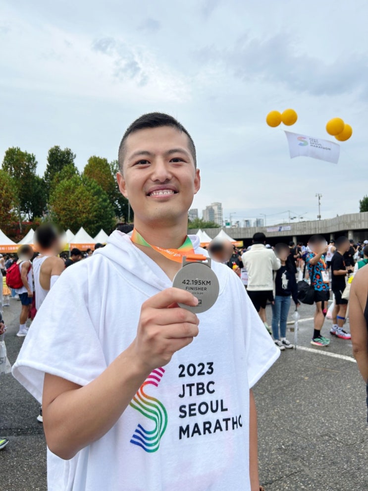 [2023 JTBC 서울마라톤 대회 part 3] 나의 첫 마라톤 풀코스 완주 상세 후기 (코스도/출발지/도착지/완주메달/응원지점/대회TIP) : 네이버 블로그