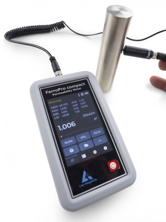 Permeability meter/FerroPro compact,비자성 투자율측정기/ASTM A342/EN 60404-15 ...