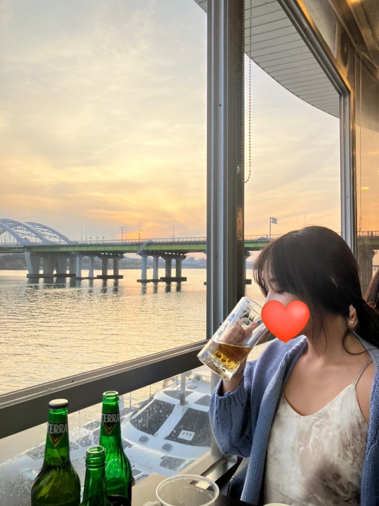 합정 망원한강공원 한강뷰 삼겹살집 잠두봉더나인” 네이버 블로그