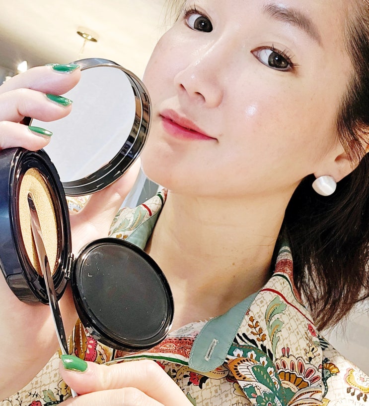 가벼운 밀착력 뛰어난 커버력 디어글램 울트라 씬 커버 쿠션팩트 솔직 리뷰 네이버 블로그