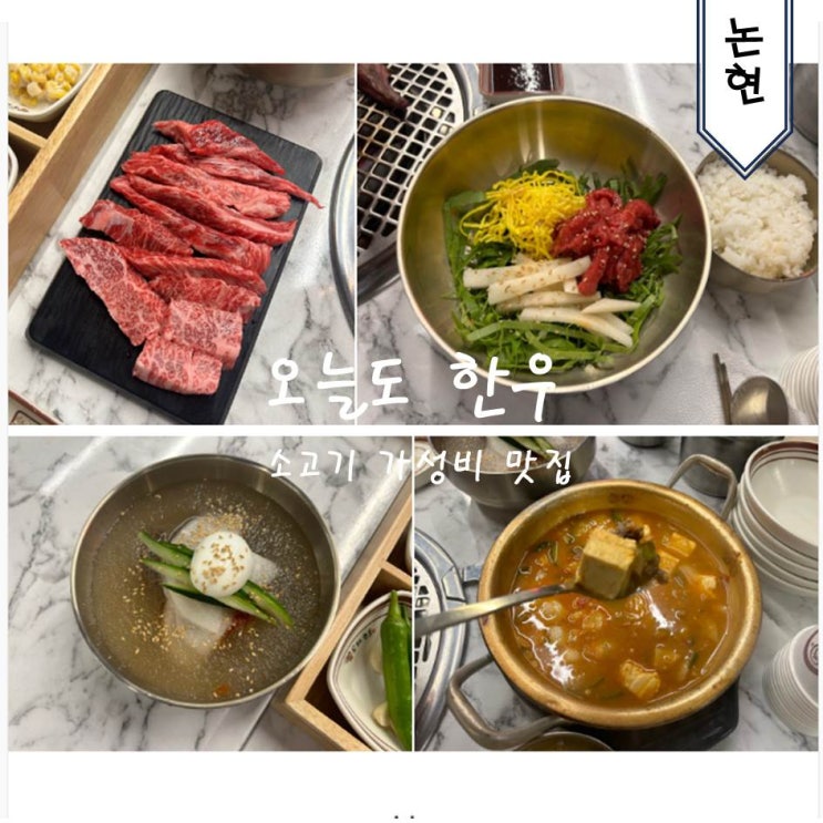 강남 소고기 맛집 회식장소로 좋은 오늘도한우 메뉴판 및 가격 주차 네이버 블로그