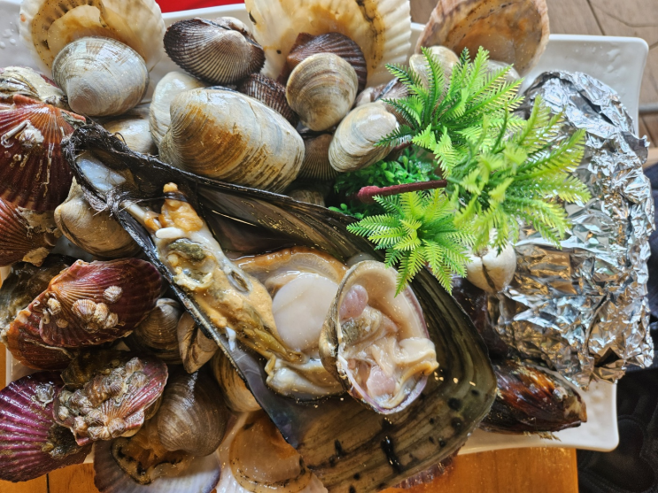 을왕리 조개구이 맛집 조개구이 찜 회 삼겹살까지 먹을 수 있는 한양회조개구이 방문 후기 네이버 블로그
