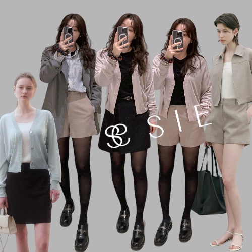 Sie 시에 판교 현대백화점 24ss 썸미니 가디건 베안 하프 팬츠 포멀하고 페미닌한 룩에 제격 네이버 블로그