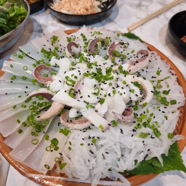 부산 명지 오징어회맛집 물회 갑오징어 회를 즐길 수 있는 오징어군새우양 찐 단골집 네이버 블로그