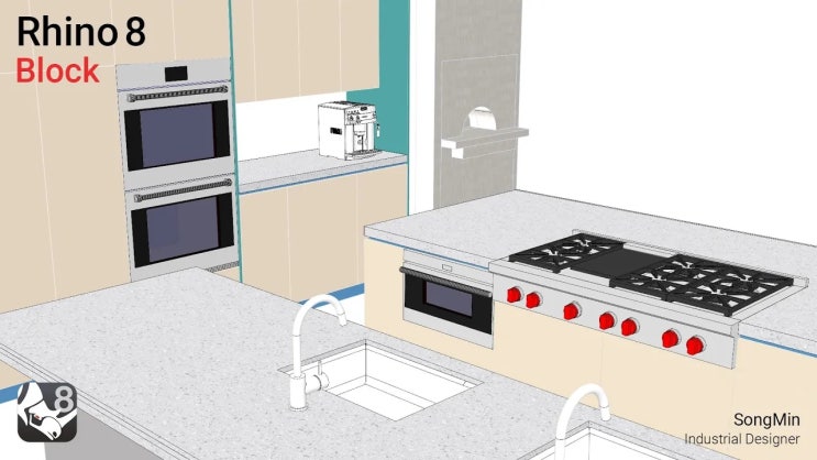 Rhino8 새로운 기능소개 | 여러 개의 개체를 동시에 이동하거나 수정할 수있는 Block : 네이버 블로그