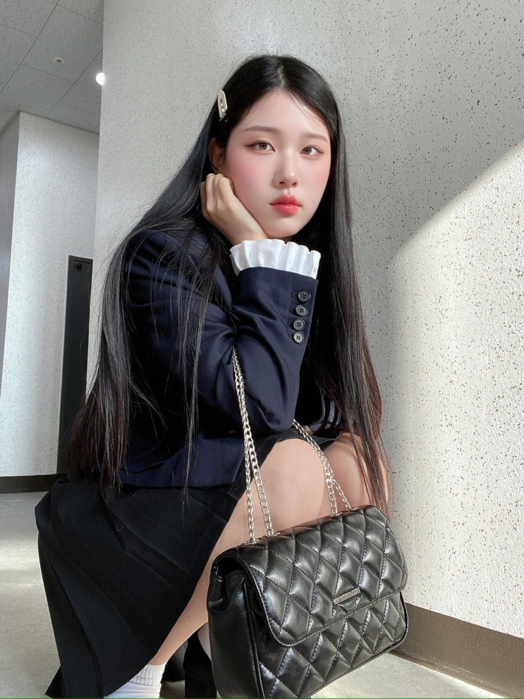 여성 자켓 하객룩 눈물의 여왕 김지원자켓 여자 봄 코디 봄패션 크롭 숏 싱글 아우터 네이버 블로그