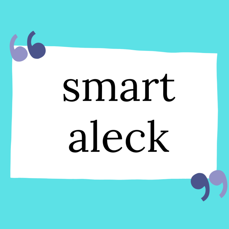 캐나다 신디의 초간단 실생활 표현! smart aleck : 네이버 블로그