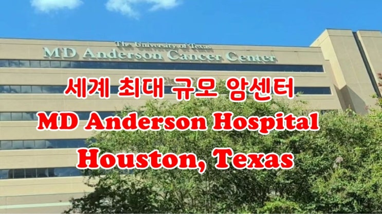 암 환자들 왜 MD엔더슨 병원을 선택할까요? 세계 최대 규모 MD Anderson Hospital Houston, Texas ...
