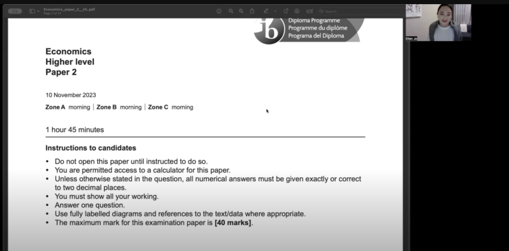 N23 IB Economics Paper 2 HL TZ2 Fully reviewed! : 네이버 블로그