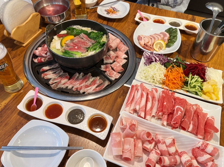 잠실 방이동 맛집 샤브샤브 무한리필 퀸즈가든 잠실점 메뉴 주차 후기 네이버 블로그