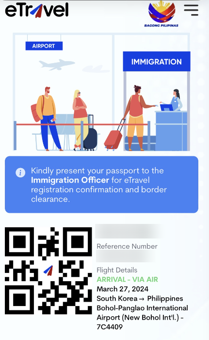 보홀 여행 전 필수 필리핀 입국신고서 이트래블 eTravel 작성 방법 : 네이버 블로그