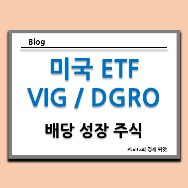 미국 배당 성장 주식 ETF : VIG DGRO : 네이버 블로그