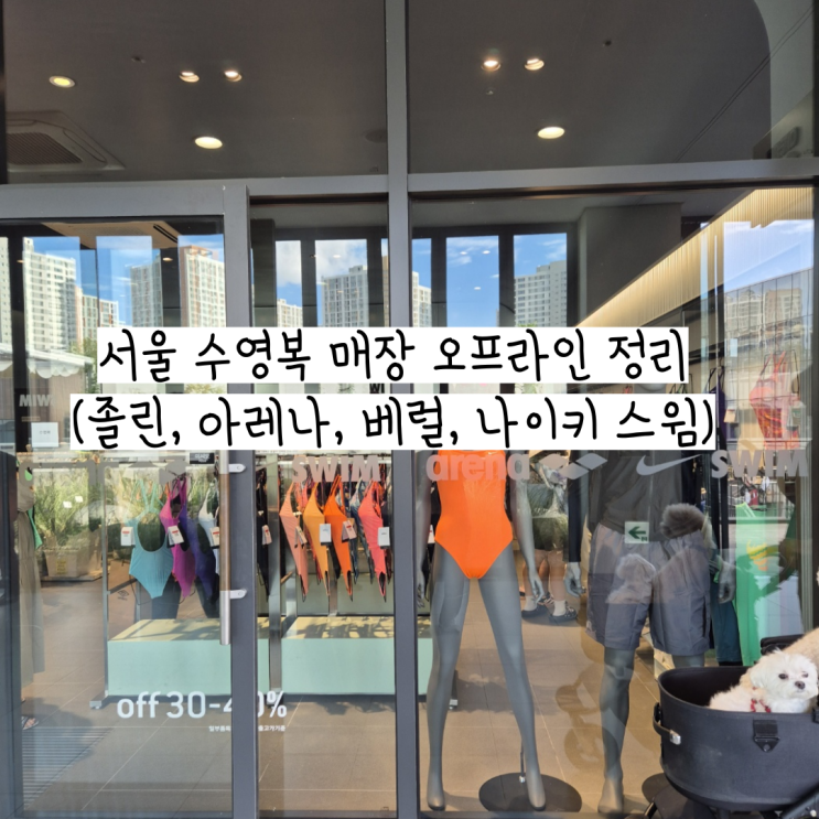 서울 수영복 매장 오프라인 정리졸린 아레나 베럴 나이키 스윔 네이버 블로그