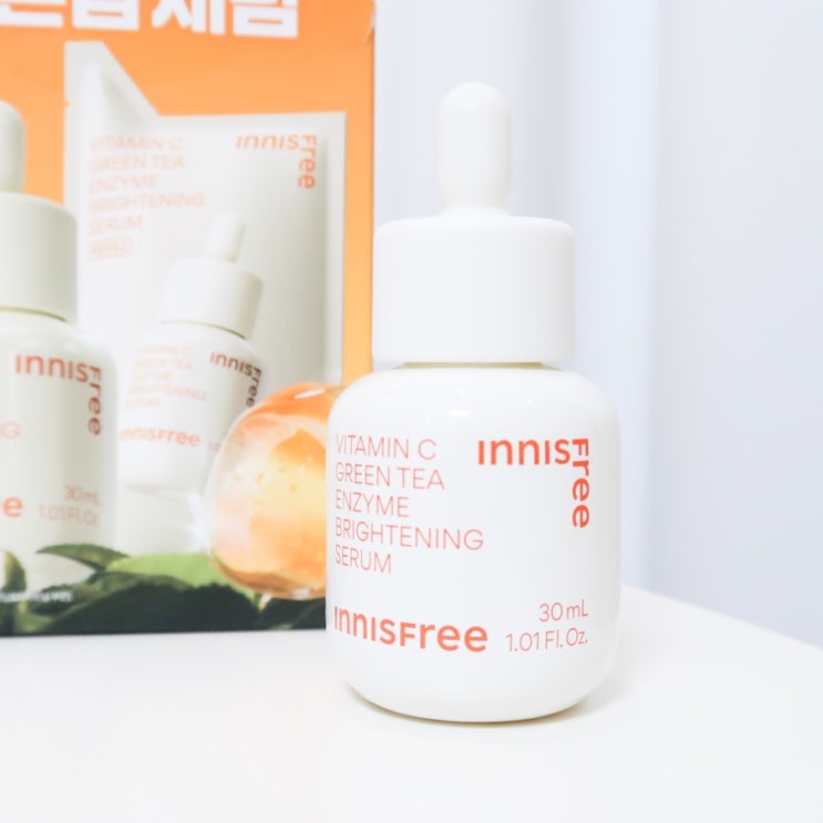 이니스프리 비타민c 7일 톤업 세럼 잡티 많은 피부가 쓰는 미백 기초화장품 추천 네이버 블로그