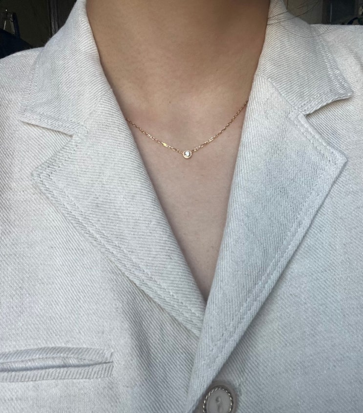 까르띠에 다무르 목걸이 스몰 연장 후기 데일리 명품 착샷 : 네이버 블로그