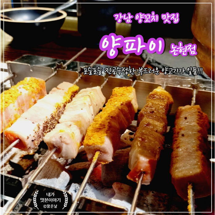 강남 양꼬치 포슬포슬 부드러운 양고기 맛집 양파이 논현점 네이버 블로그