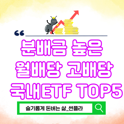 월배당 고배당 국내 ETF 커버드콜 분배금 높은 순위 TOP5 TIGER KODEX SOL : 네이버 블로그