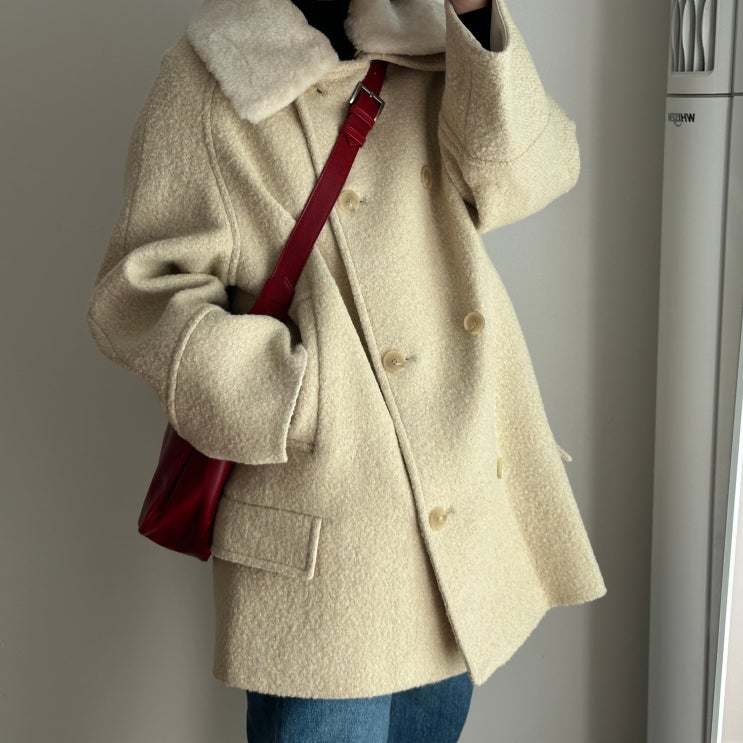 ahwe, 아위 더블 하프코트 리뷰 🎁 : 네이버 블로그