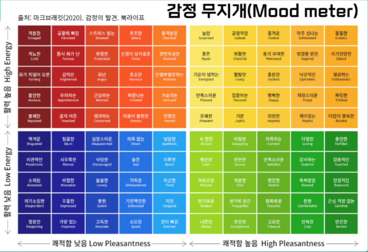 사회정서학습 프로그램 RULER TOOL - Mood Meter : 네이버 블로그