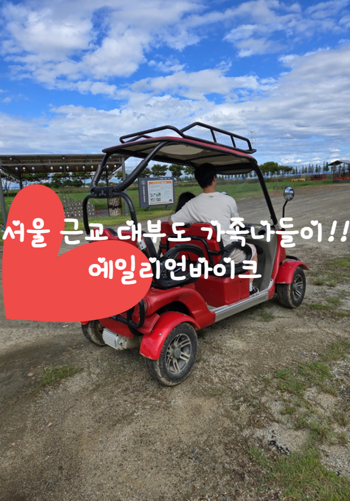 서울 근교 가족 나들이 데이트코스 경기 대부도 가볼 만한 곳 바다향기 테마파크 에일리언 바이크alienbike내 돈 내산