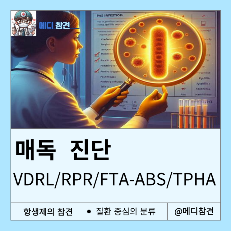 매독 진단 트레포네말 비트레포네말 검사 VDRL RPR FTA-ABS TPHA : 네이버 블로그