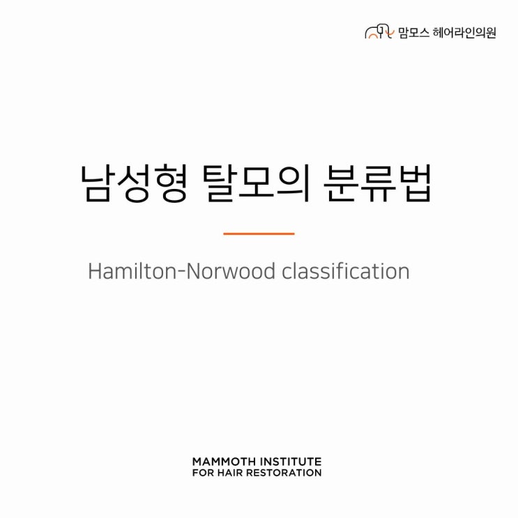 남성형 탈모의 분류법 : Hamilton-Norwood classification : 네이버 블로그