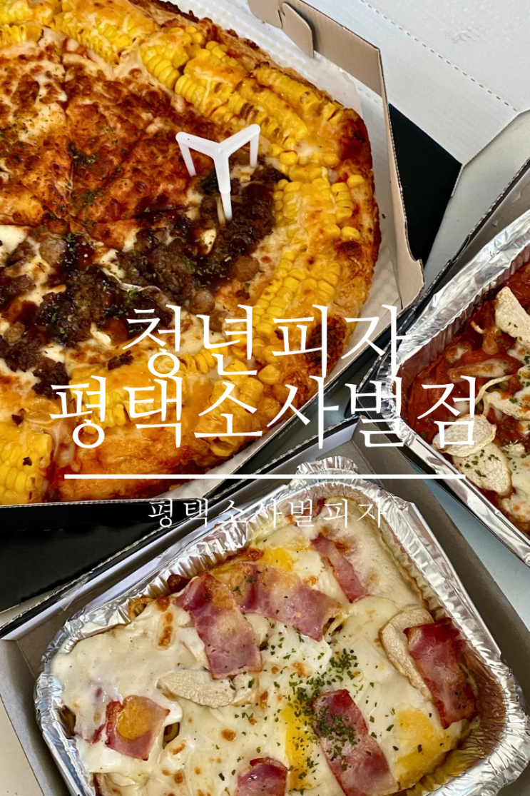 평택 소사벌피자 추천 청년피자 평택소사벌점 반반 오리지널 L 피자 배달 후기 네이버 블로그