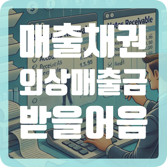 매출채권 뜻과 종류 외상매출금 받을어음 회계처리 방법 네이버 블로그