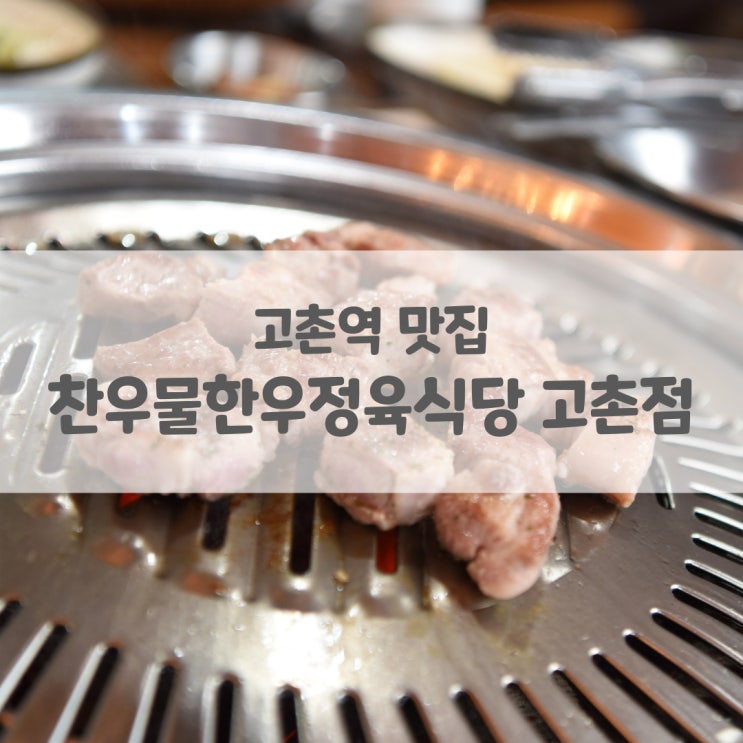 고촌역 맛집 찬우물한우정육식당 고촌점 네이버 블로그