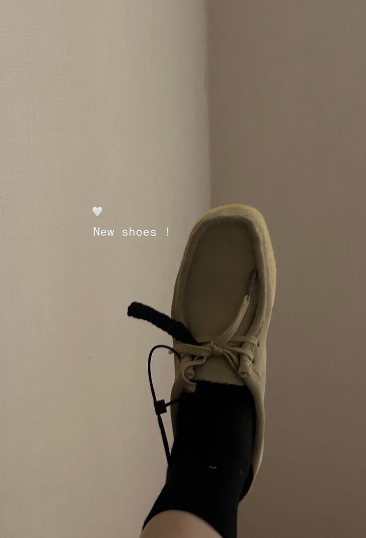 가을 신발 추천 클락스 왈라비 메이플 스웨이드 사이즈 uk3.5 225 착샷 : 네이버 블로그