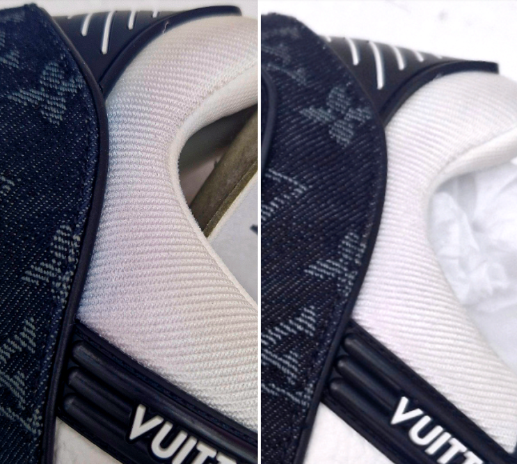 루이비통 데님 트레이너 스니커즈 물빠짐이염제거_강남 명품신발세탁소 더클린워시 : 네이버 블로그