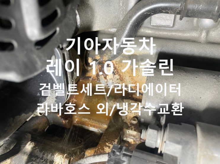 레이 10 가솔린 겉벨트세트라디에이터라바호스히터호스워터펌프 파이프 및 순환식 부동액 냉각수교환 대전에서 가장 싼곳