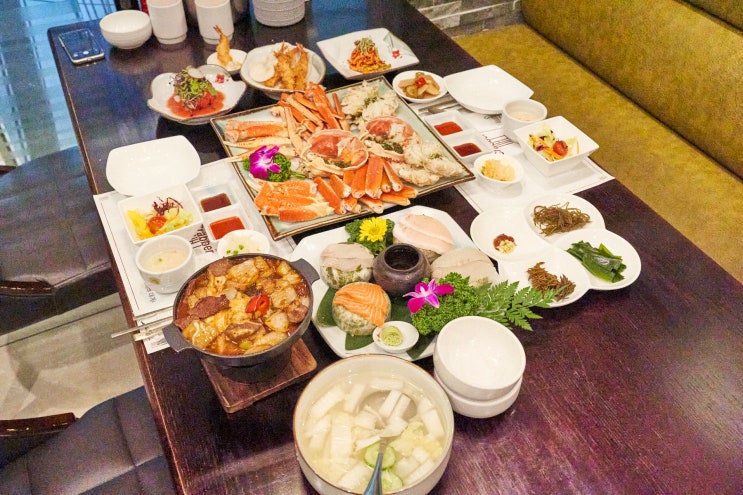 인천 송도 상견례 식당 크래버대게나라 킹크랩 대게 런치 코스 네이버 블로그