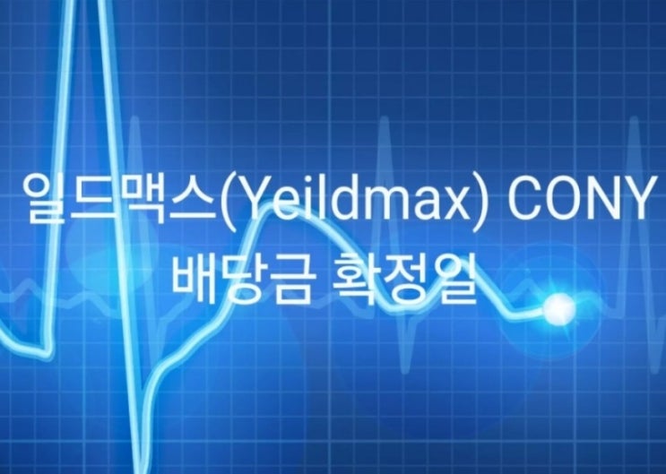 일드맥스(Yeildmax) CONY 10월 배당금 확정일! : 네이버 블로그
