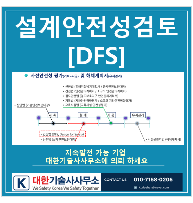 설계안전성검토(DFS, Design for safety)(feat, 대한기술사사무소에 의뢰하세요) : 네이버 블로그