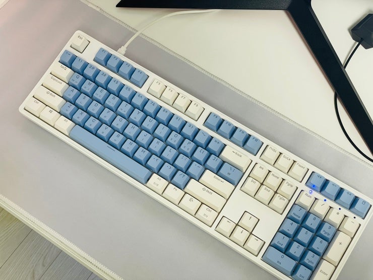 앱코 신상 가성비 풀배열 기계식 키보드 K580 후기 - 타건음 : 네이버 블로그