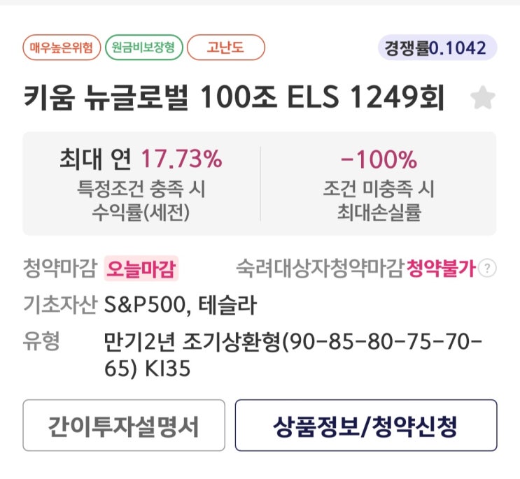 테슬라와 엔비디아, AMD, S&P500 기초자산 ELS 3건 1,100만원 투자! : 네이버 블로그